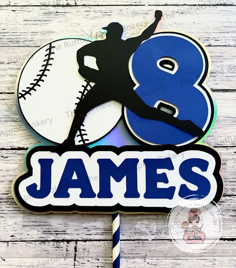 Baseball Cake Topper Pitcher Cake Topper Baseball Birthday - Etsy