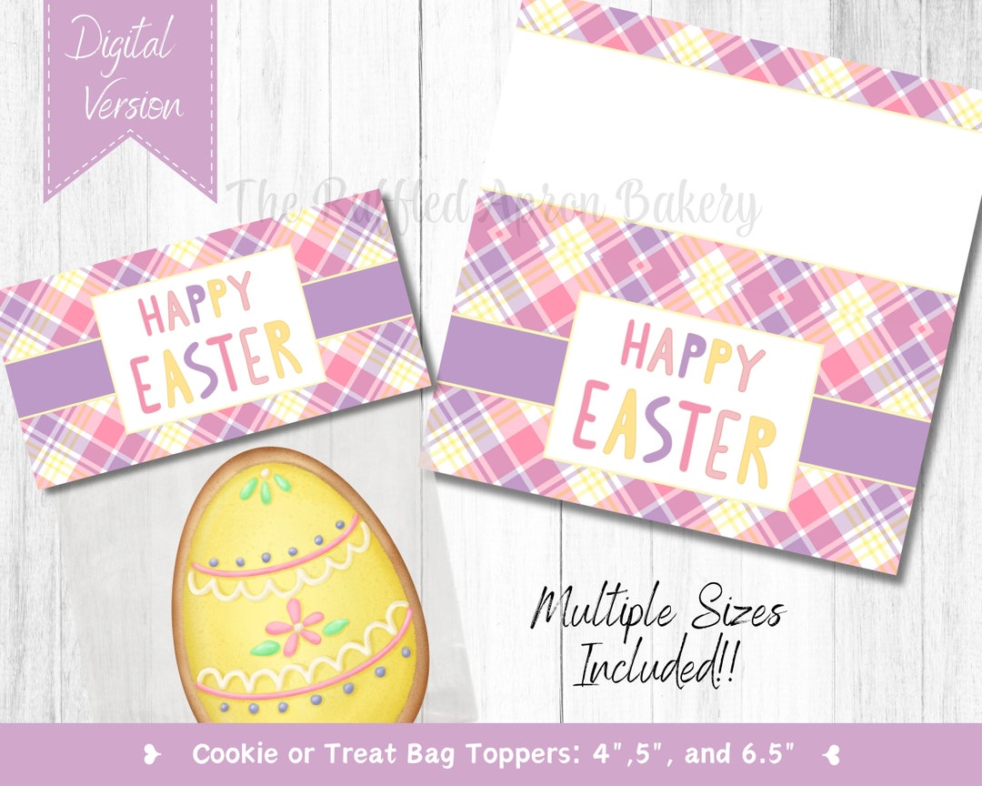 Easter Cookie Toppers Easter Toppers Treat Bag Toppers Easter Treats ...