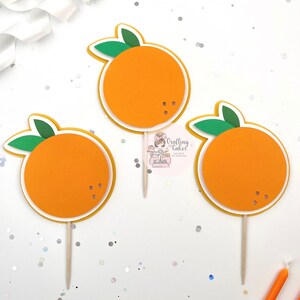 Orange Cupcake Toppers: Birthday Party Decorations - Etsy
