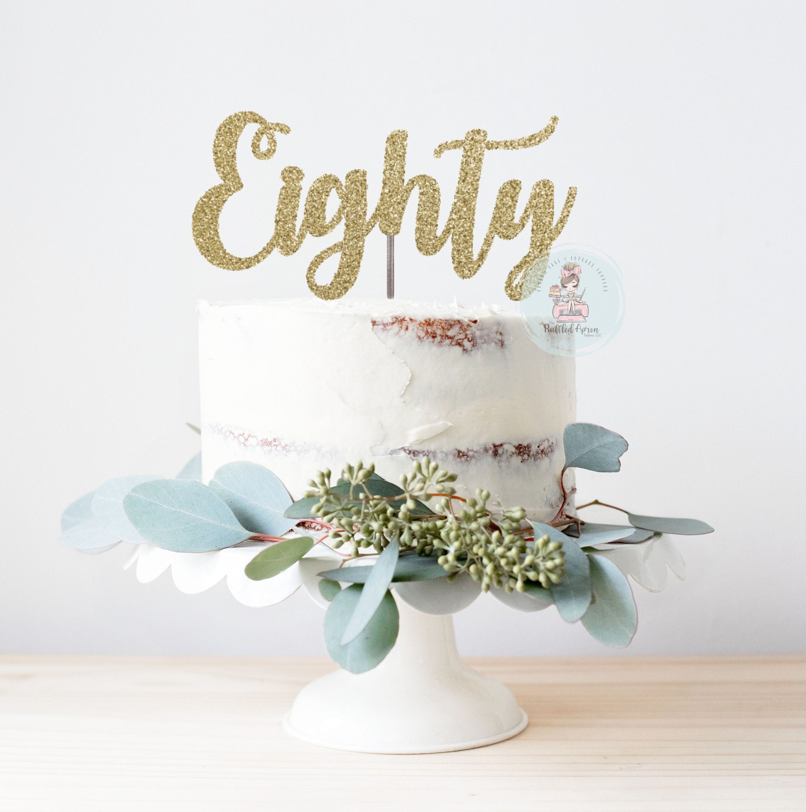 Eighty Cake Topper 80th Birthday Eightieth Birthday | Etsy