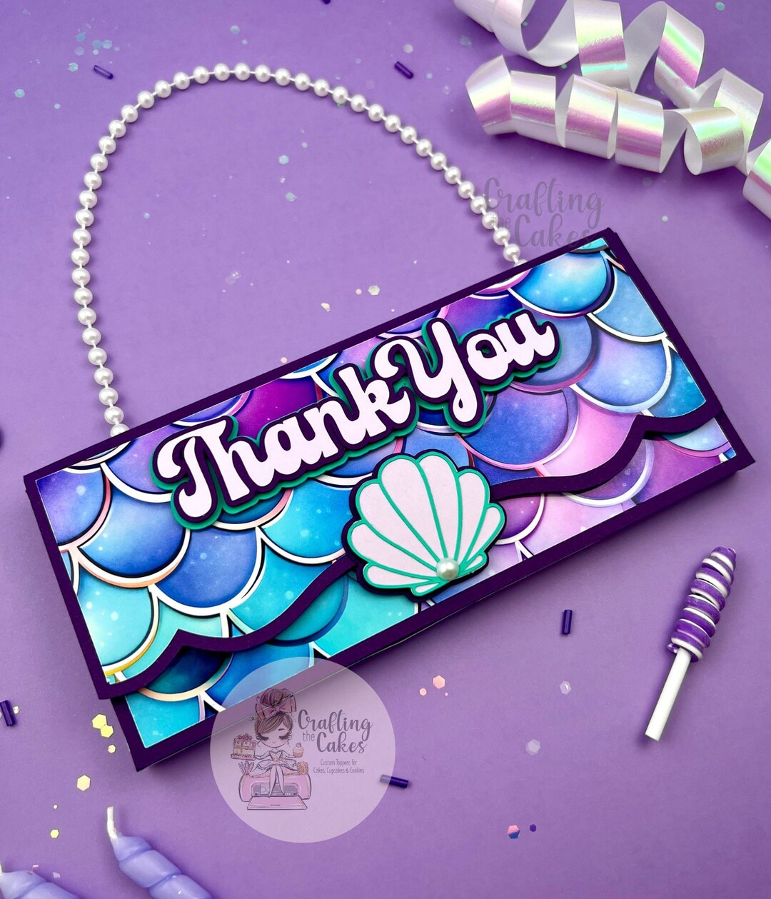 Mermaid Chocolate Bar Favor Box | Mermaid Favors | Chocolate Favors ...