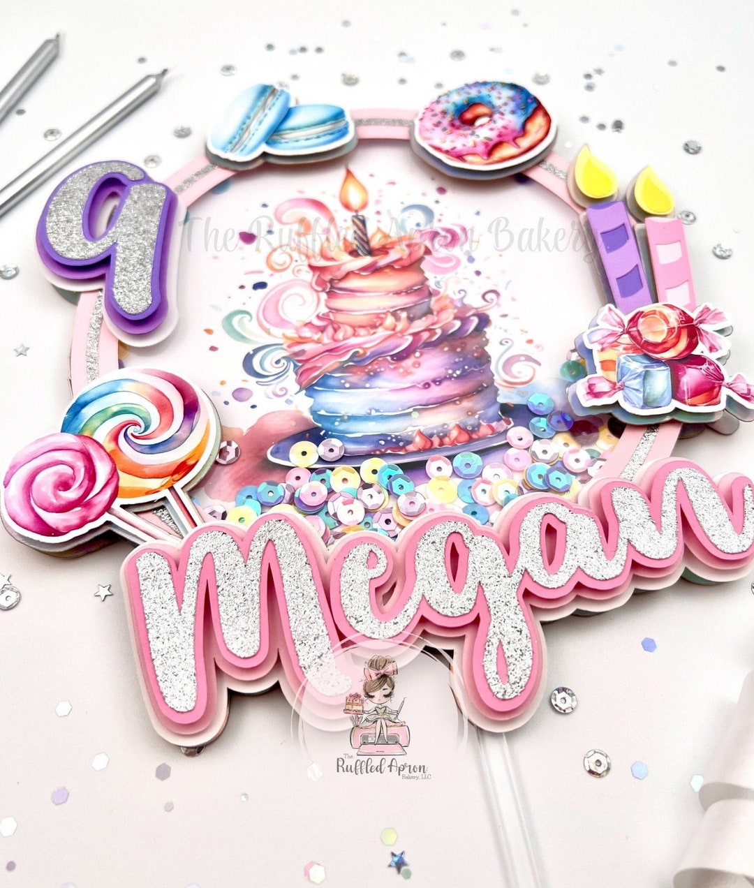 Candy and Treats Cake Topper Candy Cake Topper Birthday Cake Candy ...