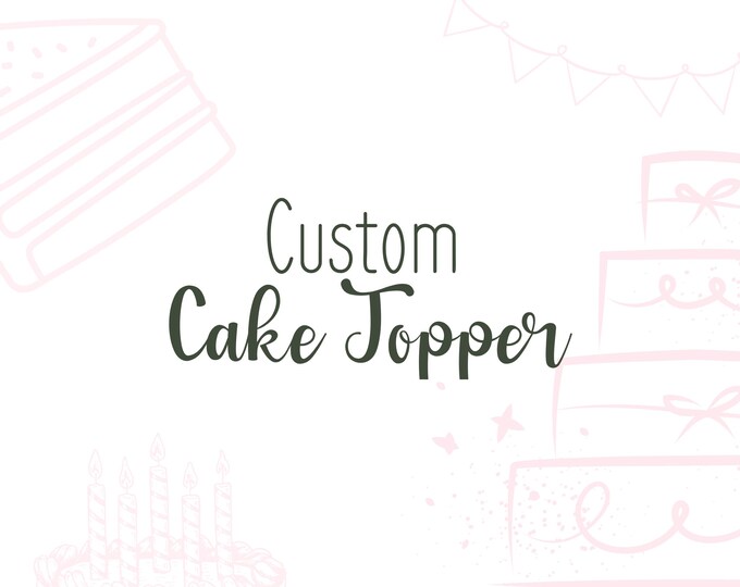 Custom Cake Topper for Barbara - Etsy