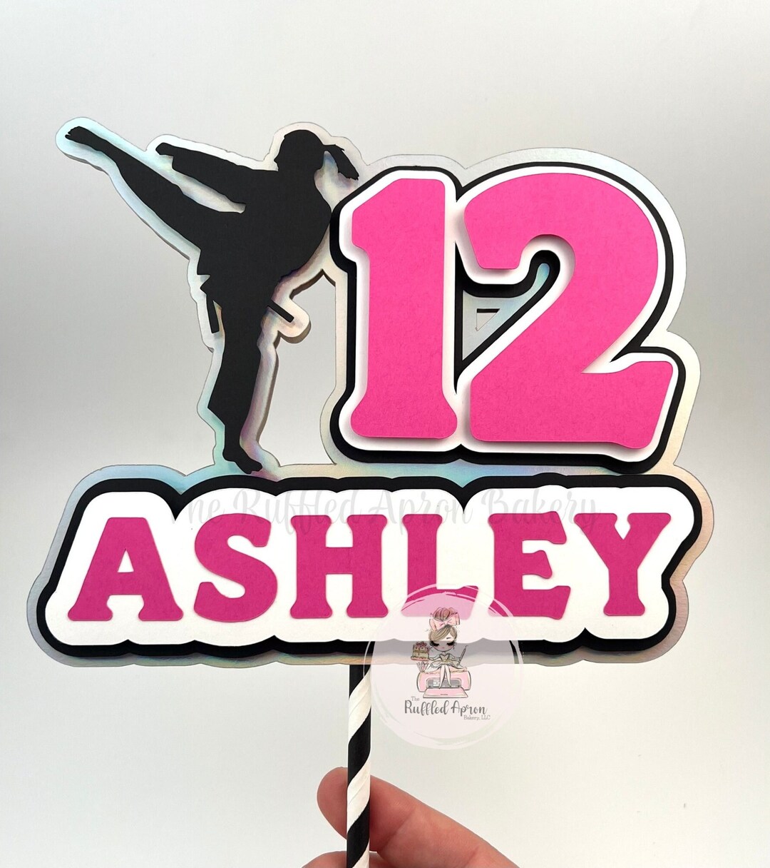 Female Martial Arts Karate Topper Martial Arts Birthday Karate Party ...
