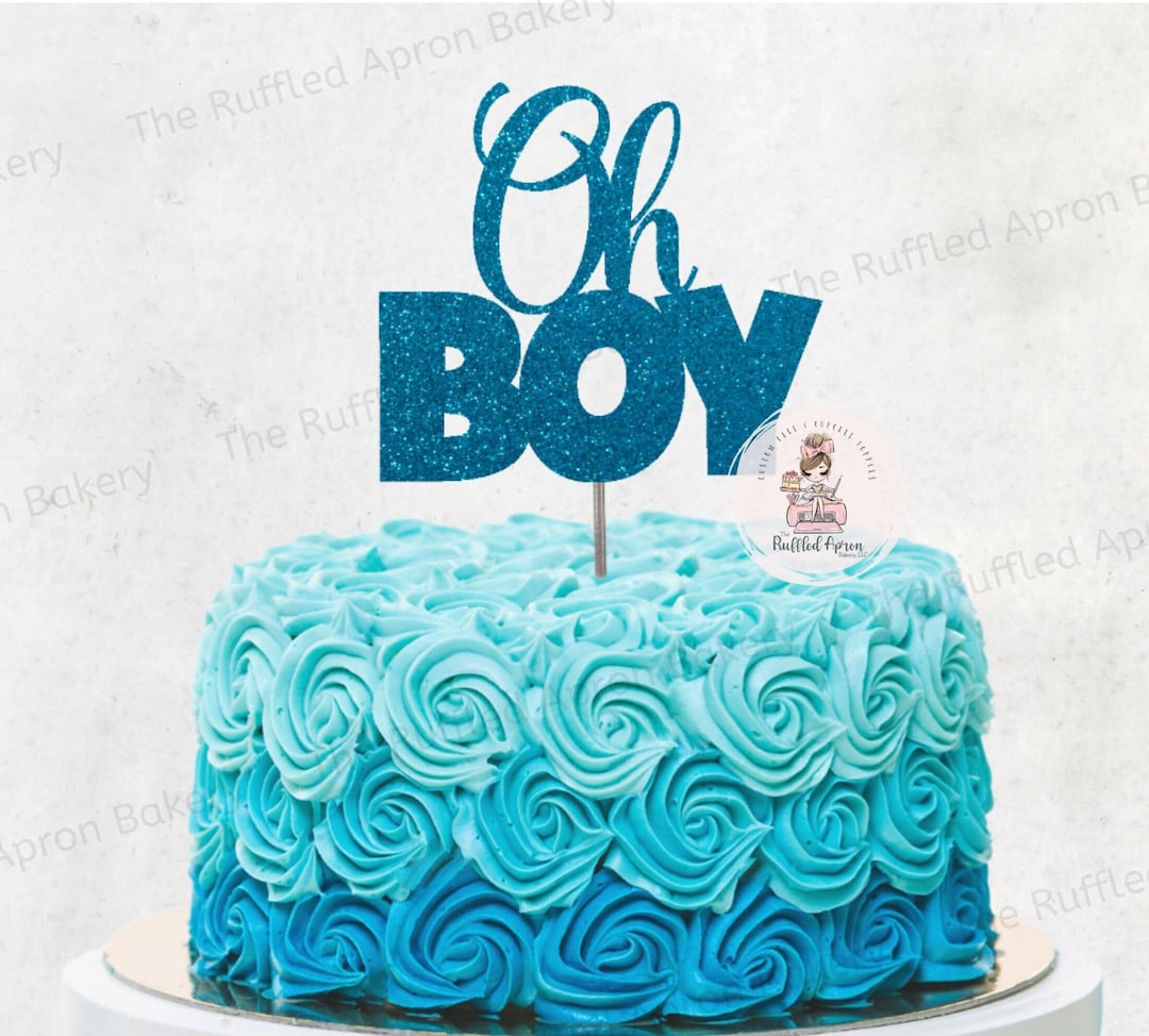 Oh Boy Cake Topper Baby Shower Topper Baby Boy Topper Oh - Etsy