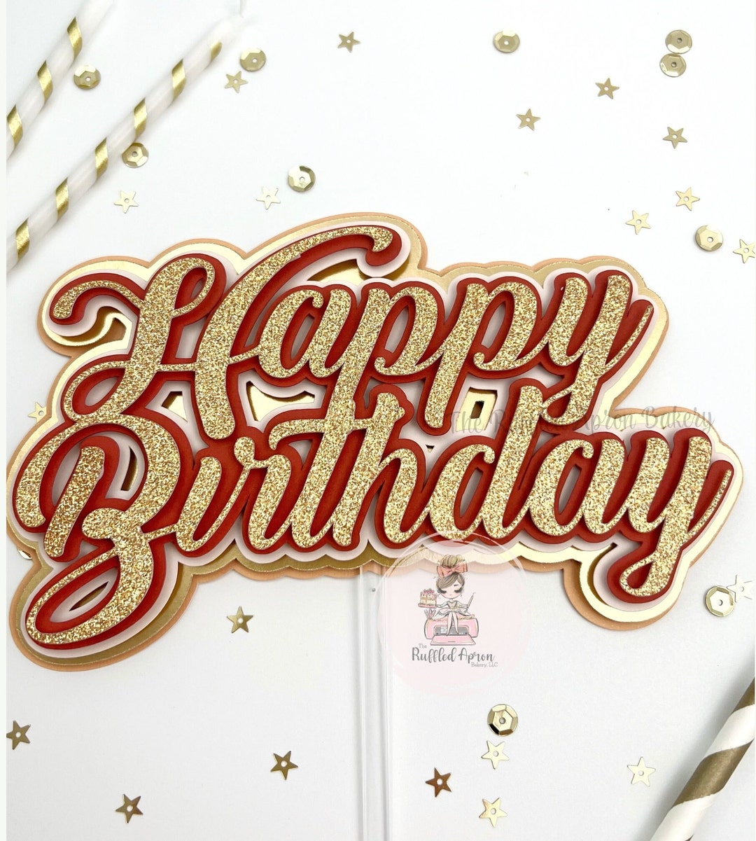 Happy Birthday Topper Printable Unicorn - Happy Birthday Cake Topper ...