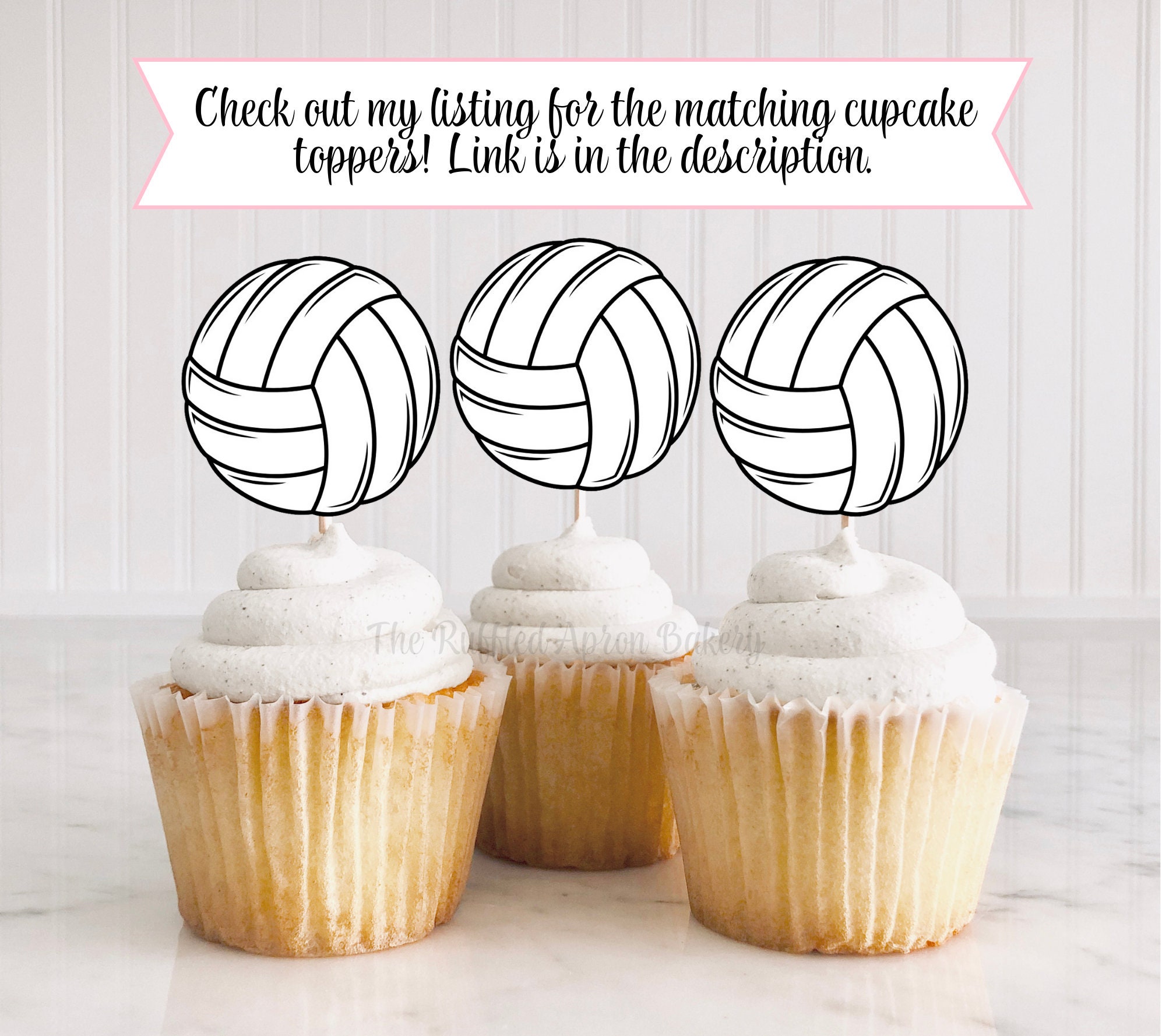 Leopard Print Volleyball Cake Topper - Etsy
