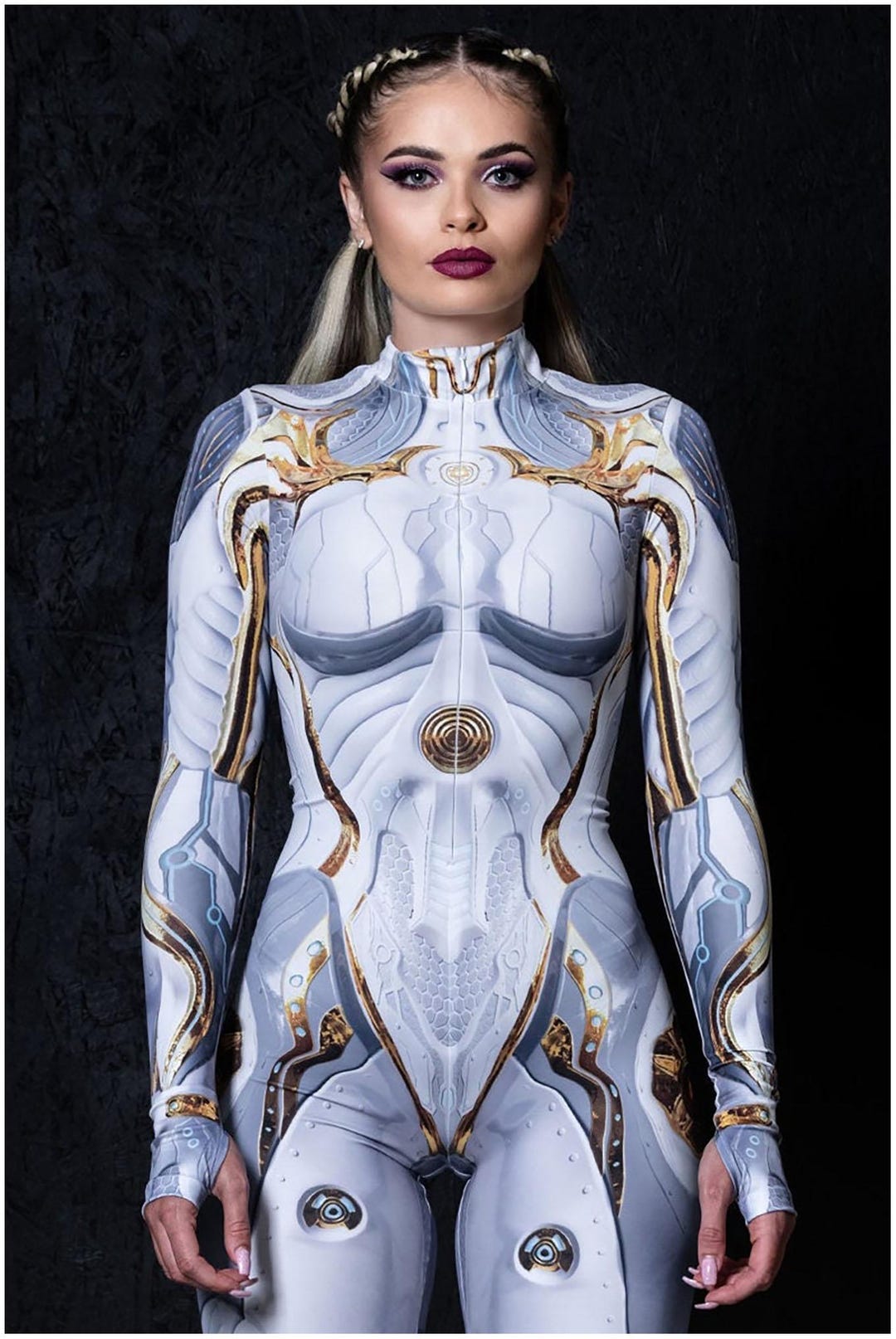 White Robot Costume, Droid Costume, Cyborg Costume, Futuristic Clothing ...