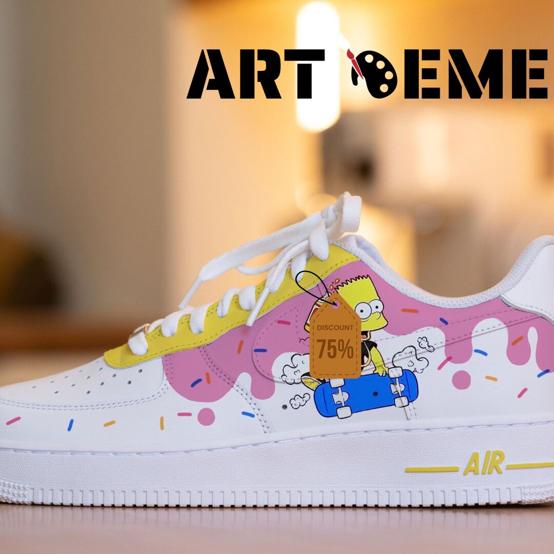 Custom Barbie Air Force 1, Handpainted Pink Barbie Custom AF1 Sneakers ...
