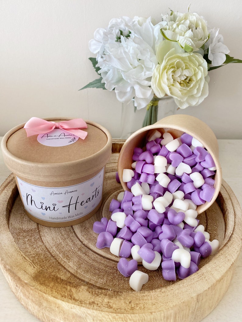 Mini Heart | Wax Melt | Scoopies | 165g Tub | Strong | Handmade | Gifts ...