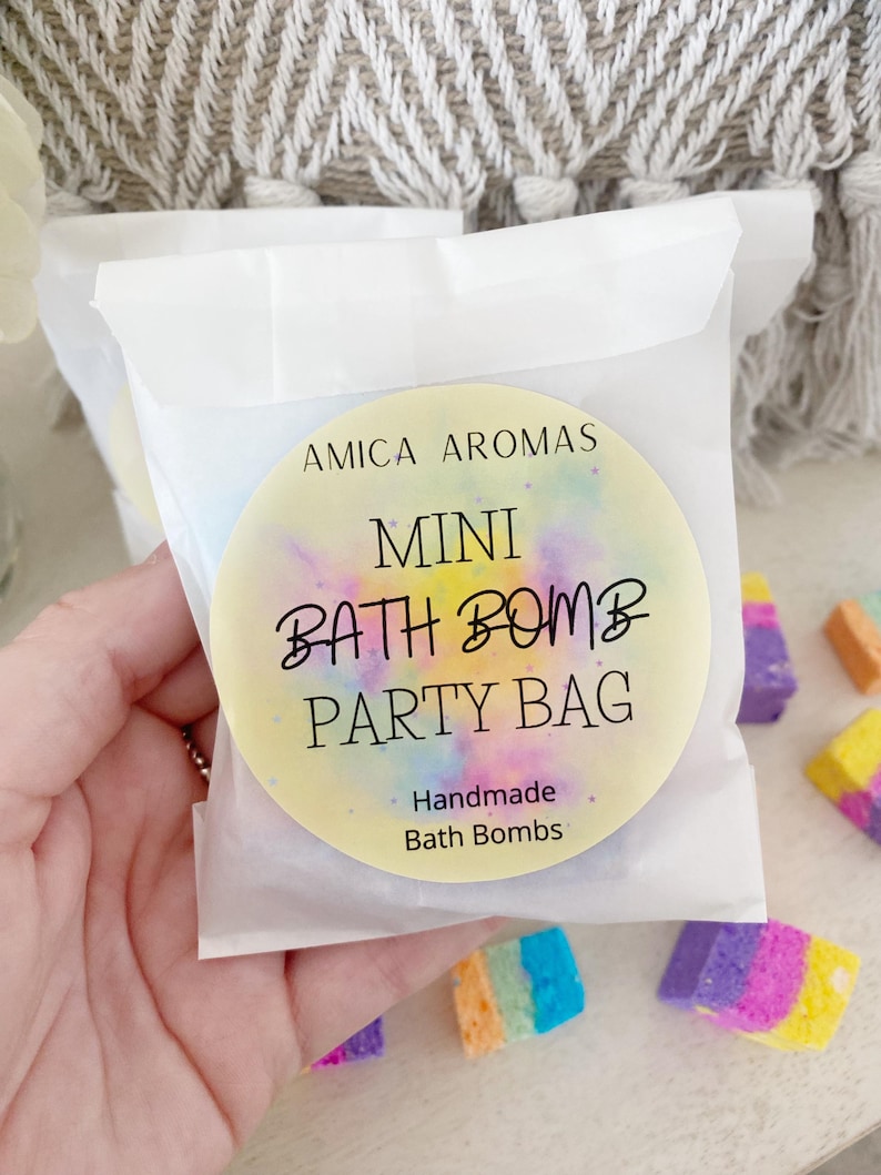 Bath Bomb Party Bags| | Kids | Handmade | Gifts | Christmas | Birthday ...