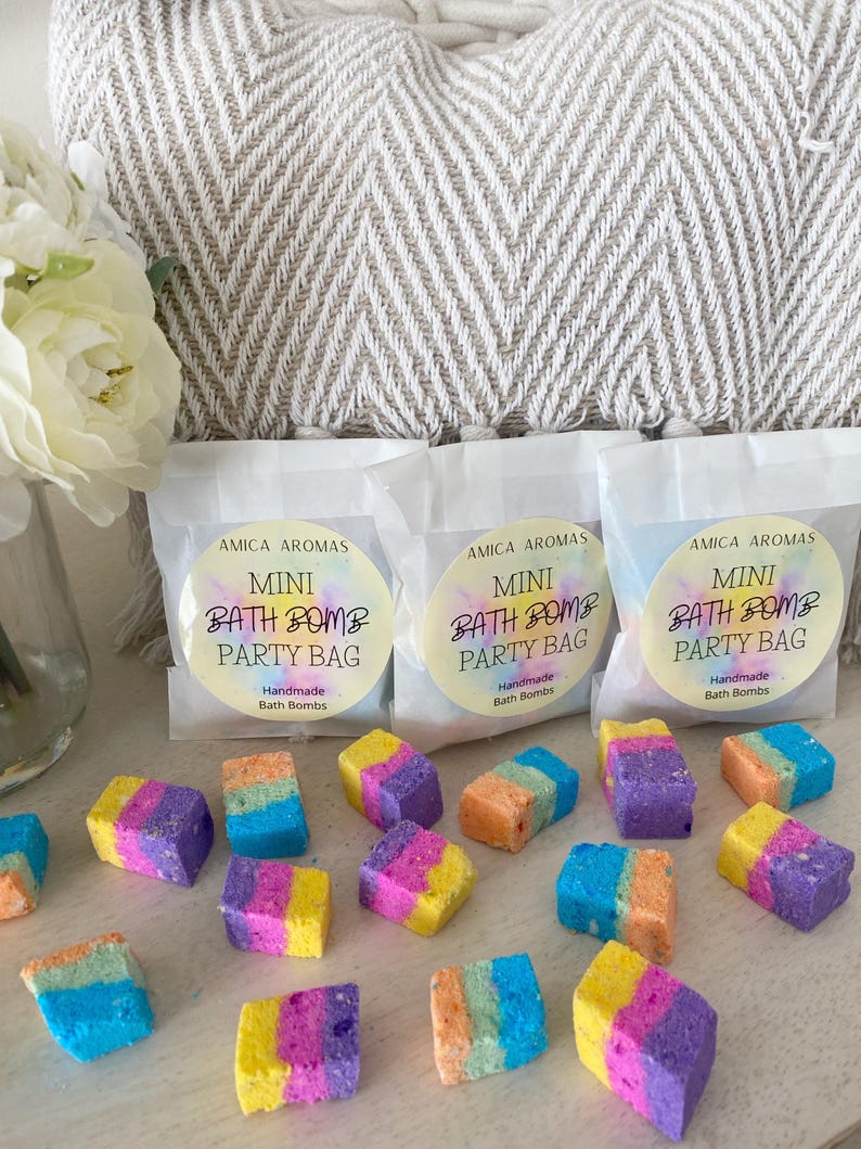 Bath Bomb Party Bags| | Kids | Handmade | Gifts | Christmas | Birthday ...