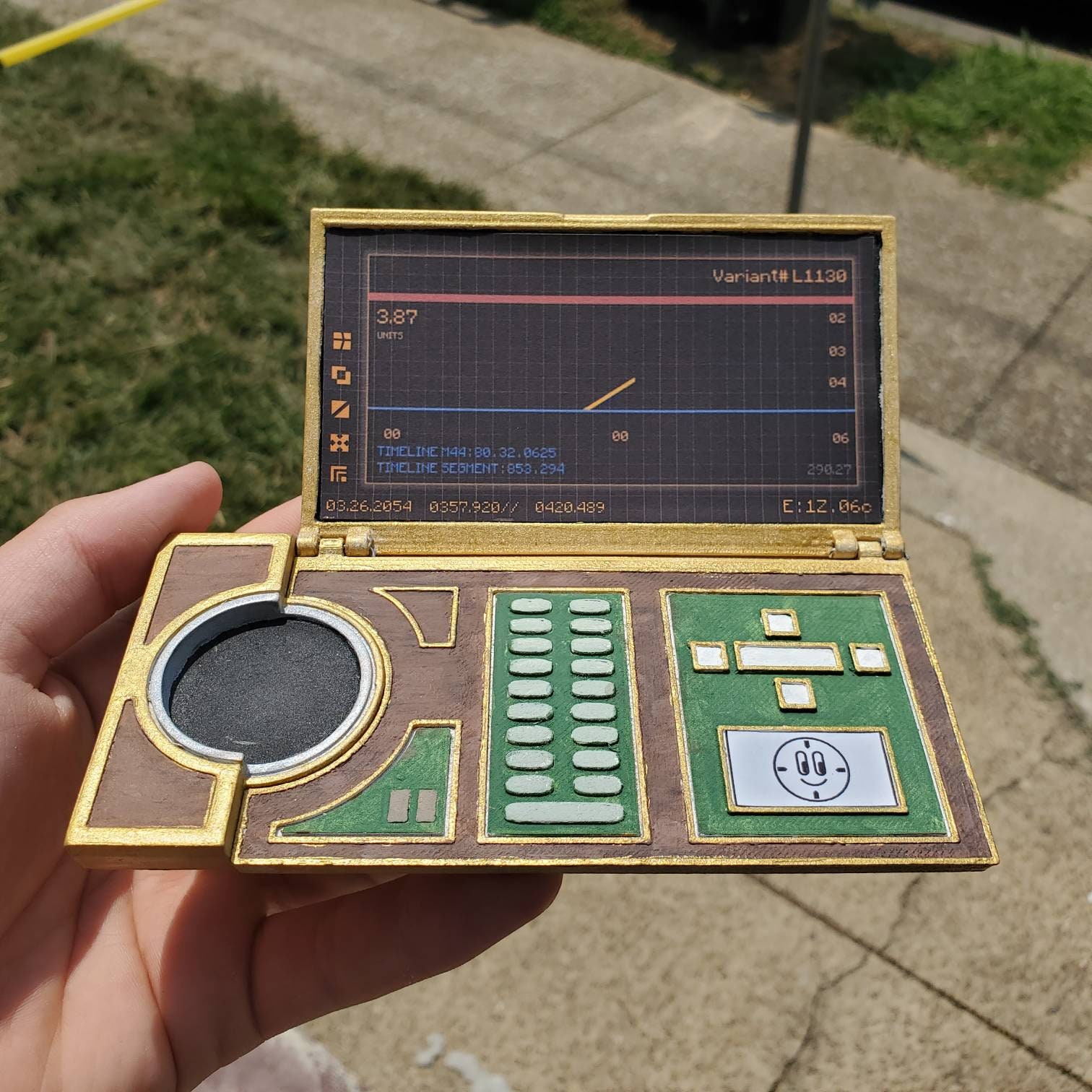 Loki Series Inspired Tempad Prop 3d Printed Prop With - Etsy Australia