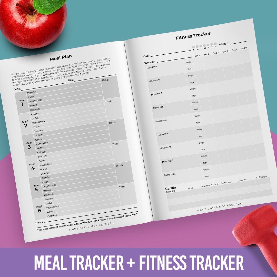 Ultimate Fitness Planner for Men | Digital Workout & Nutrition Journal ...