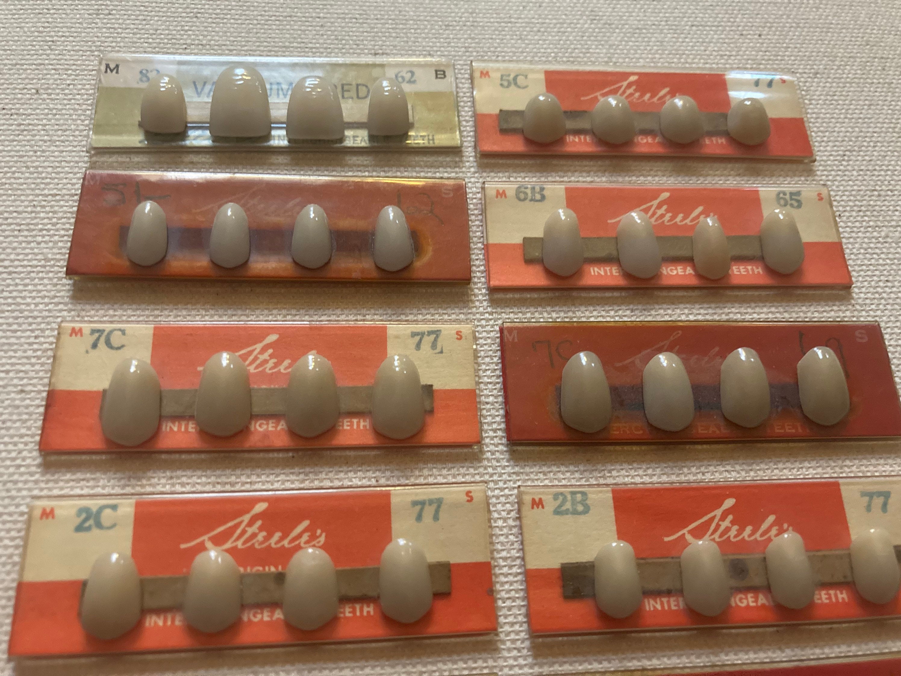 Vintage Dental Temporary Teeth Sets - Etsy