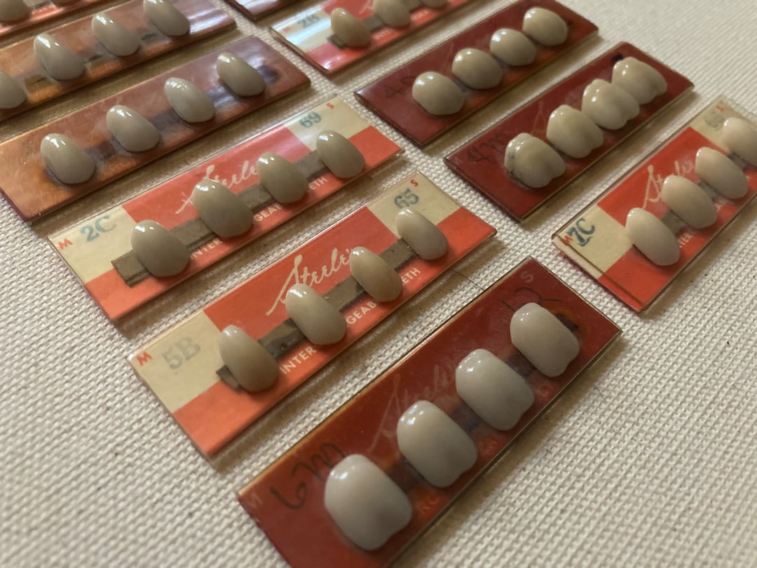 Vintage Dental Temporary Teeth Sets - Etsy