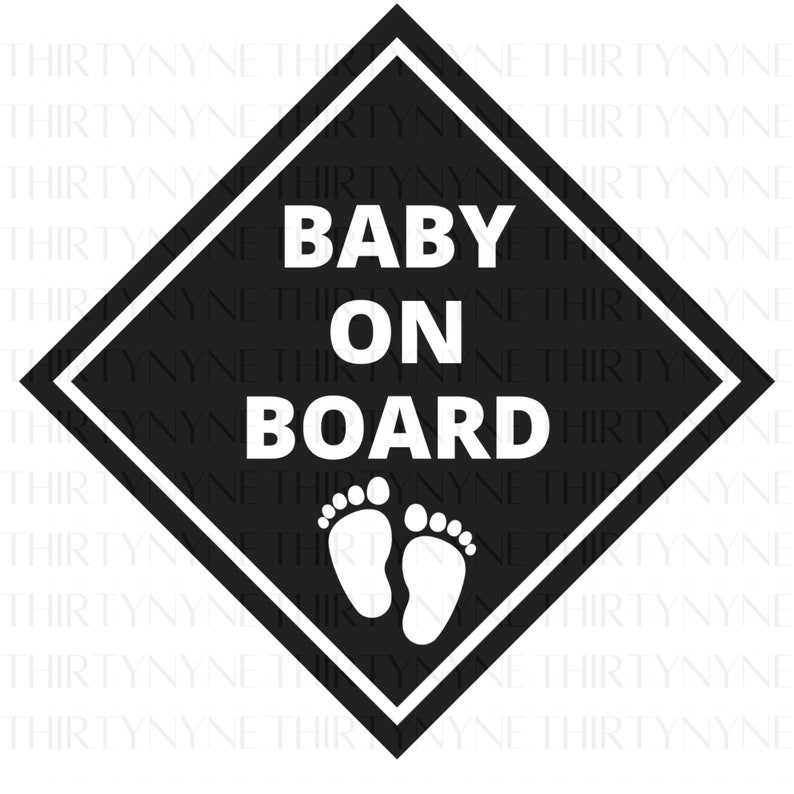 Baby on Board, Car Decal PNG SVG - Etsy