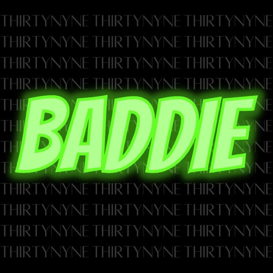 Baddie PNG Green Glow Baddie Digital Design Baddie Design - Etsy