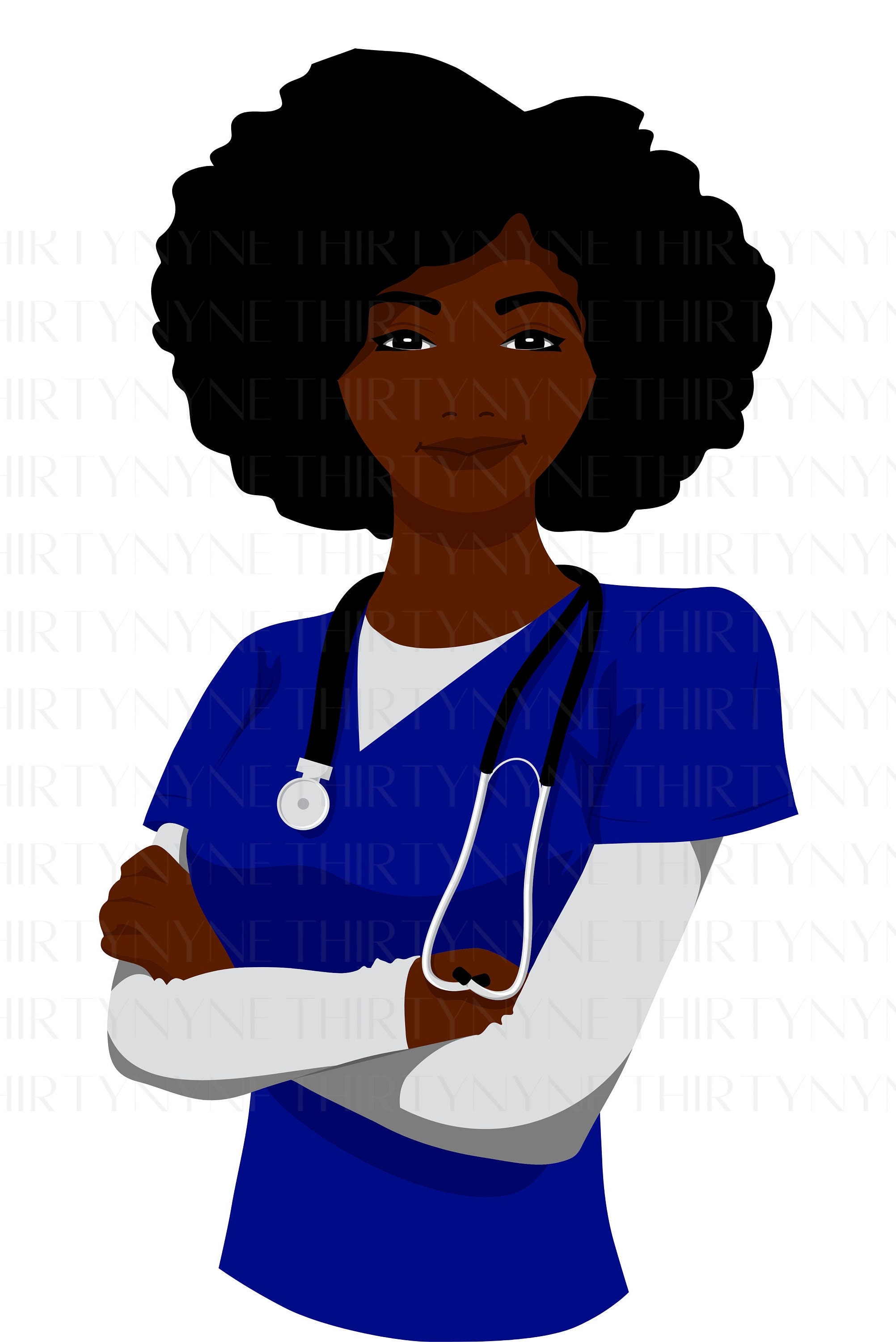 Black Nurse PNG (2), Black Nurse Blue Scrubs Png, Black Nurse Pink ...