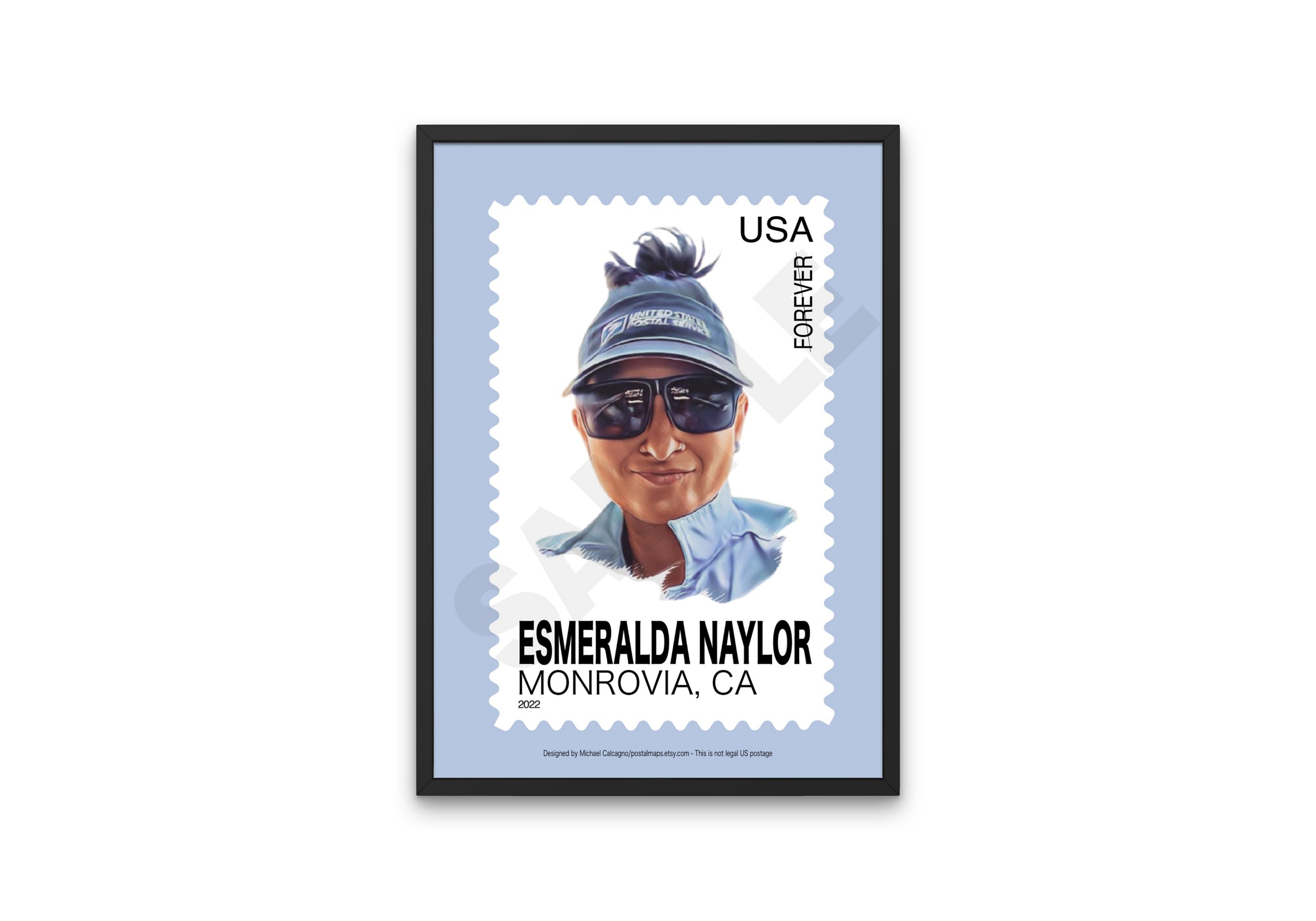 Personalized Postage Stamp - Gift Idea for Yourself, Co-workers ...