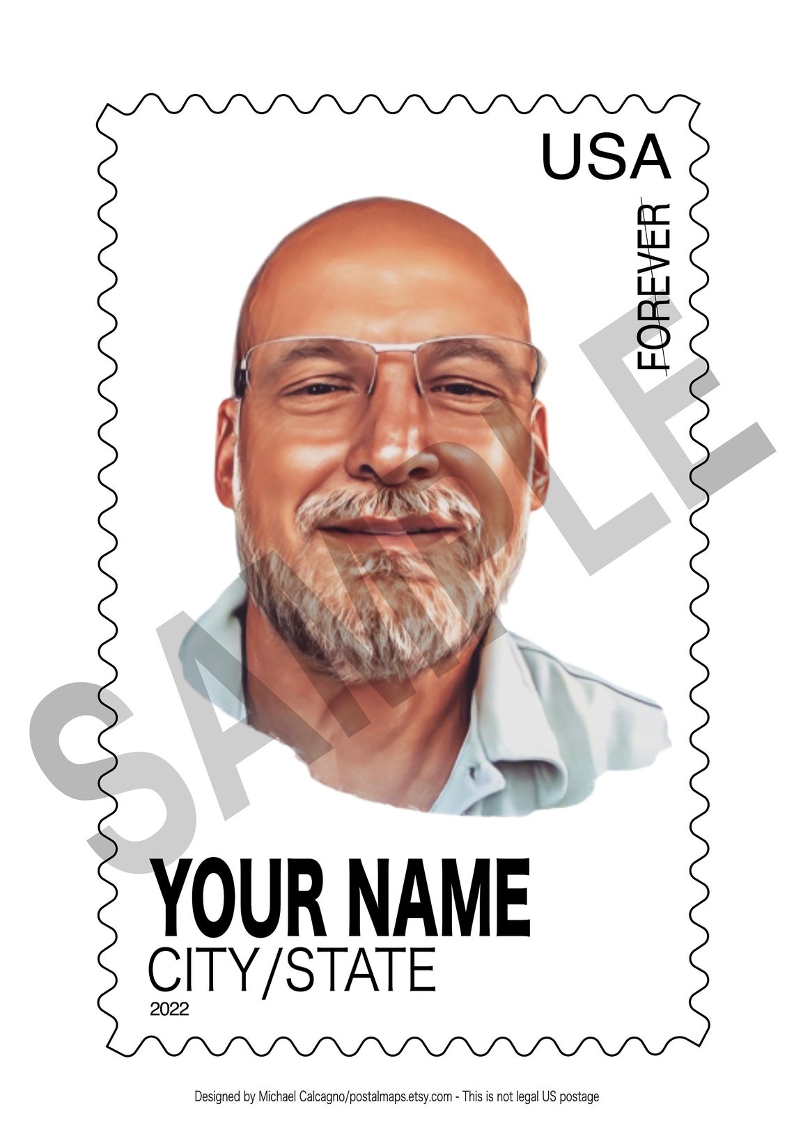 Personalized Postage Stamp Gift Idea for Yourself - Etsy