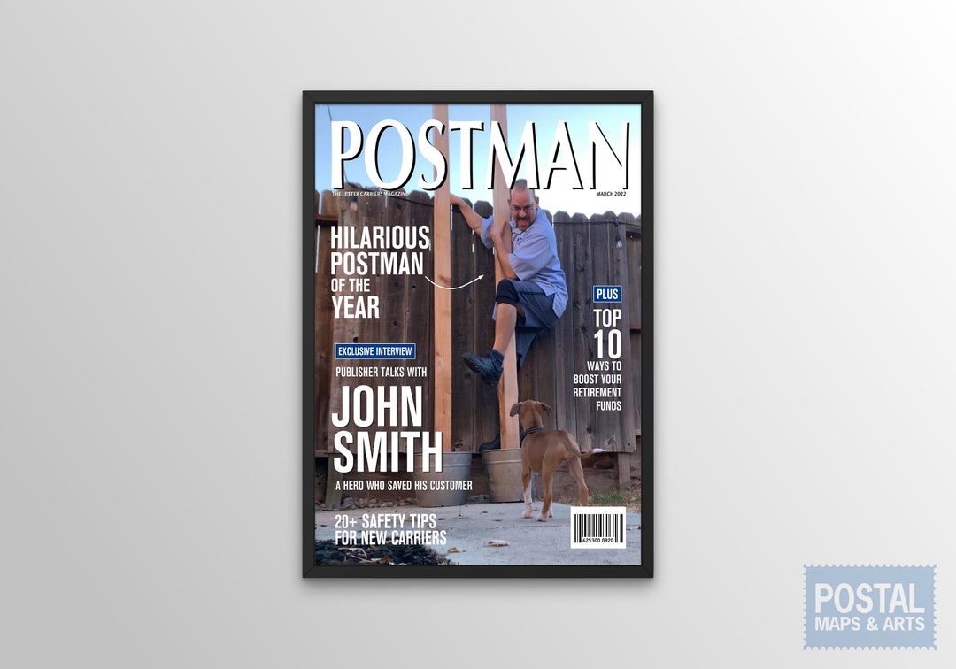 Your Own Postal-themed Magazine Cover! - FULLY CUSTOMIZABLE! - Etsy