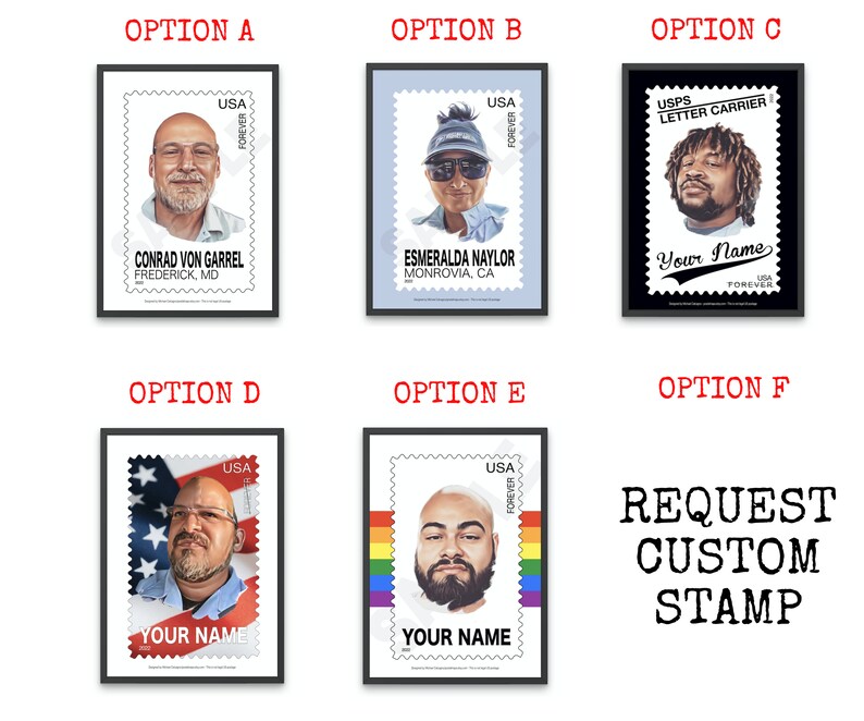 Personalized Postage Stamp - Gift Idea for Yourself, Co-workers ...
