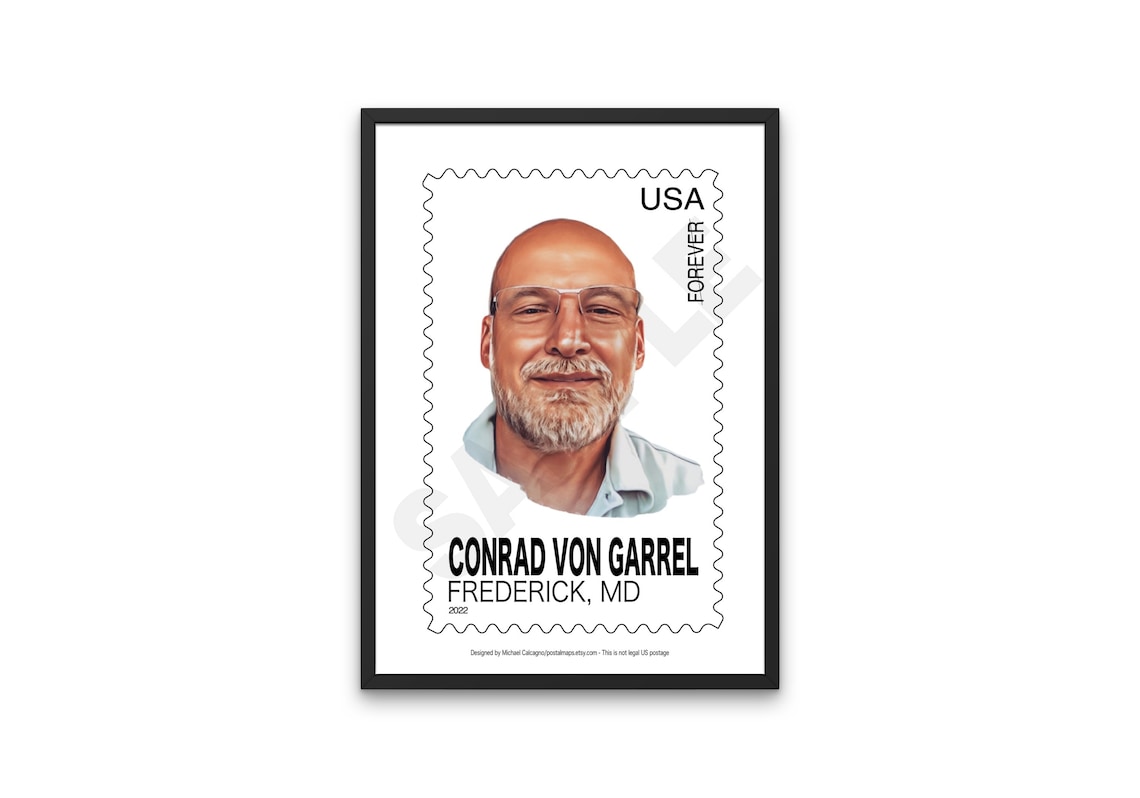 Personalized Postage Stamp - Gift Idea for Yourself, Co-workers ...