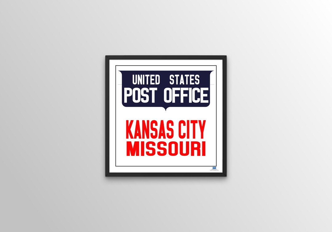 Customized Print - Old U.S. Post Office Sign (any Town, Any State) - Etsy