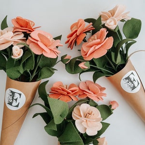 Felt Flower Bouquet - Etsy