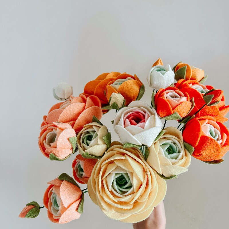 3d Felt Flower - Etsy