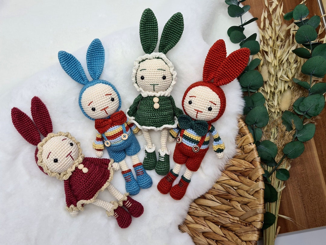 Amigurumi Rabbit Cuddly Toy Rabbit for Toddler-newborns - Etsy