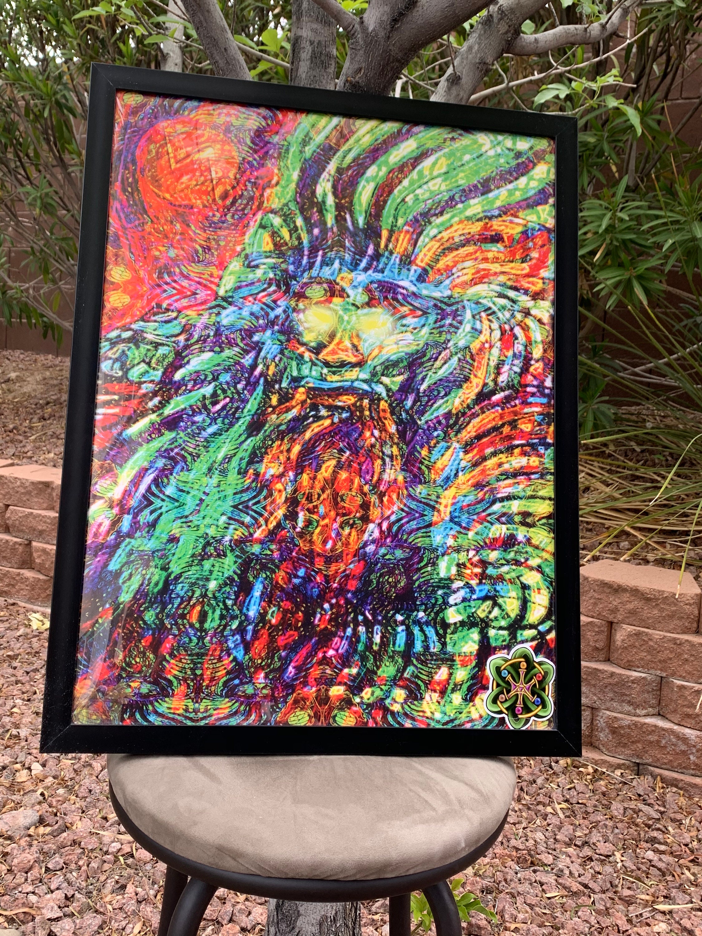 Indian Chief Art | Abstract Portrait | Red Abstract Art | Abstract ...