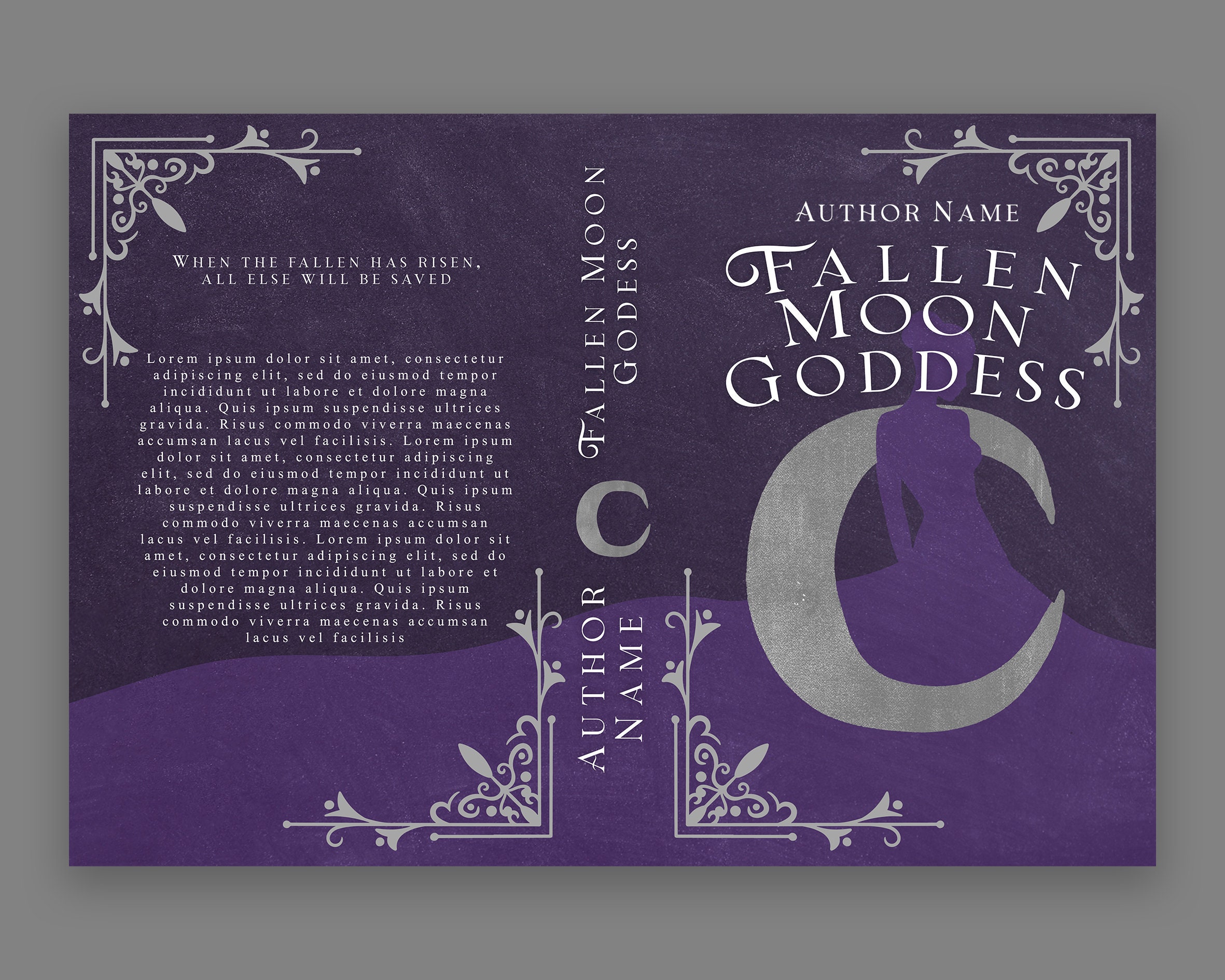 Premade Fantasy Book Cover for Indie Authors / Duology Queen Goddes ...