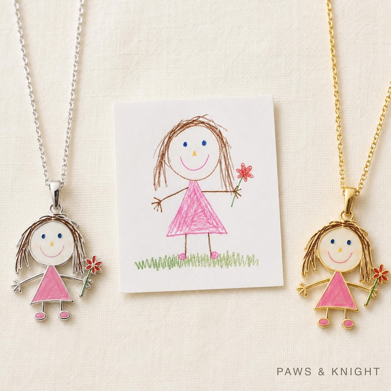 Kids Drawing Jewelry - Etsy