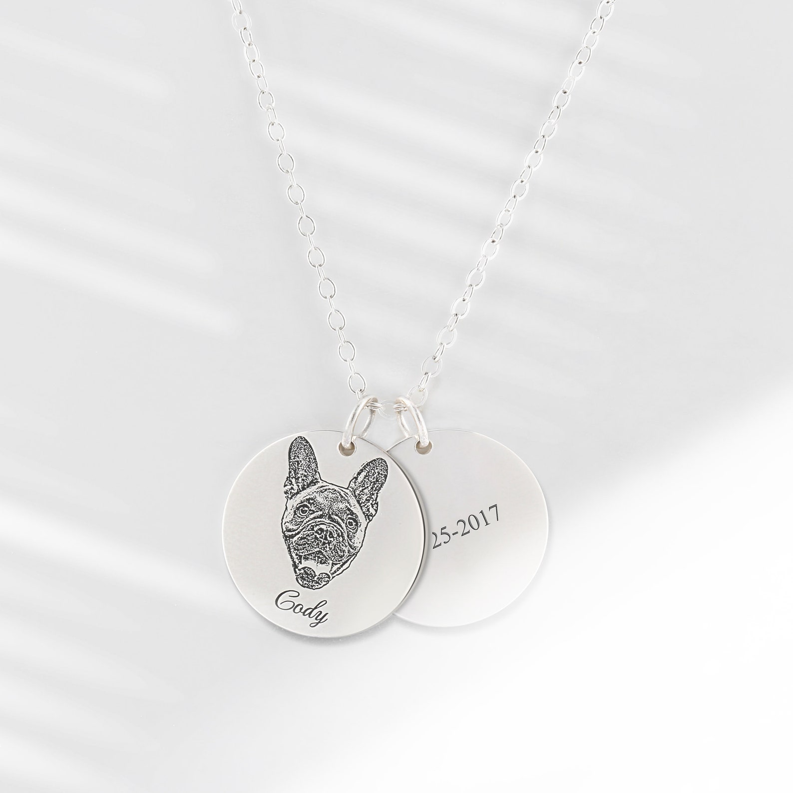 Custom Pet Portrait Necklace Personalized Pet Photo Jewelry - Etsy