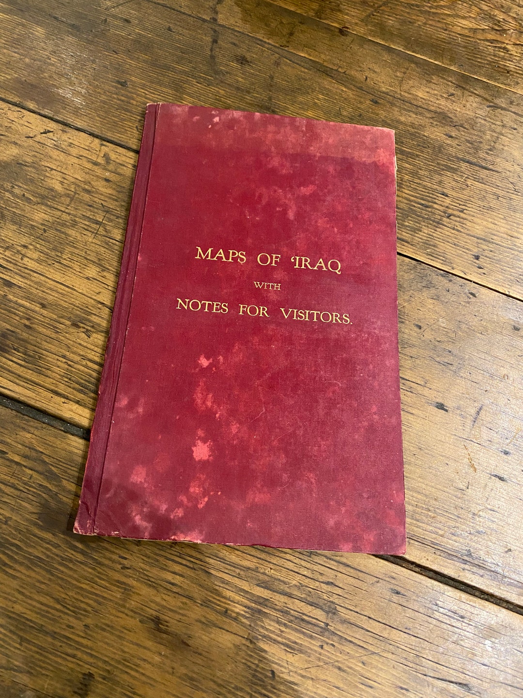 1929 Maps of Iraq With Notes for Visitors Book. Rare and Extremely ...