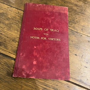 1929 Maps of Iraq With Notes for Visitors Book. Rare and Extremely ...
