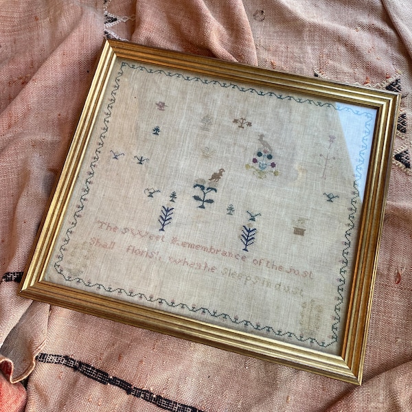 Antique Sampler - Etsy