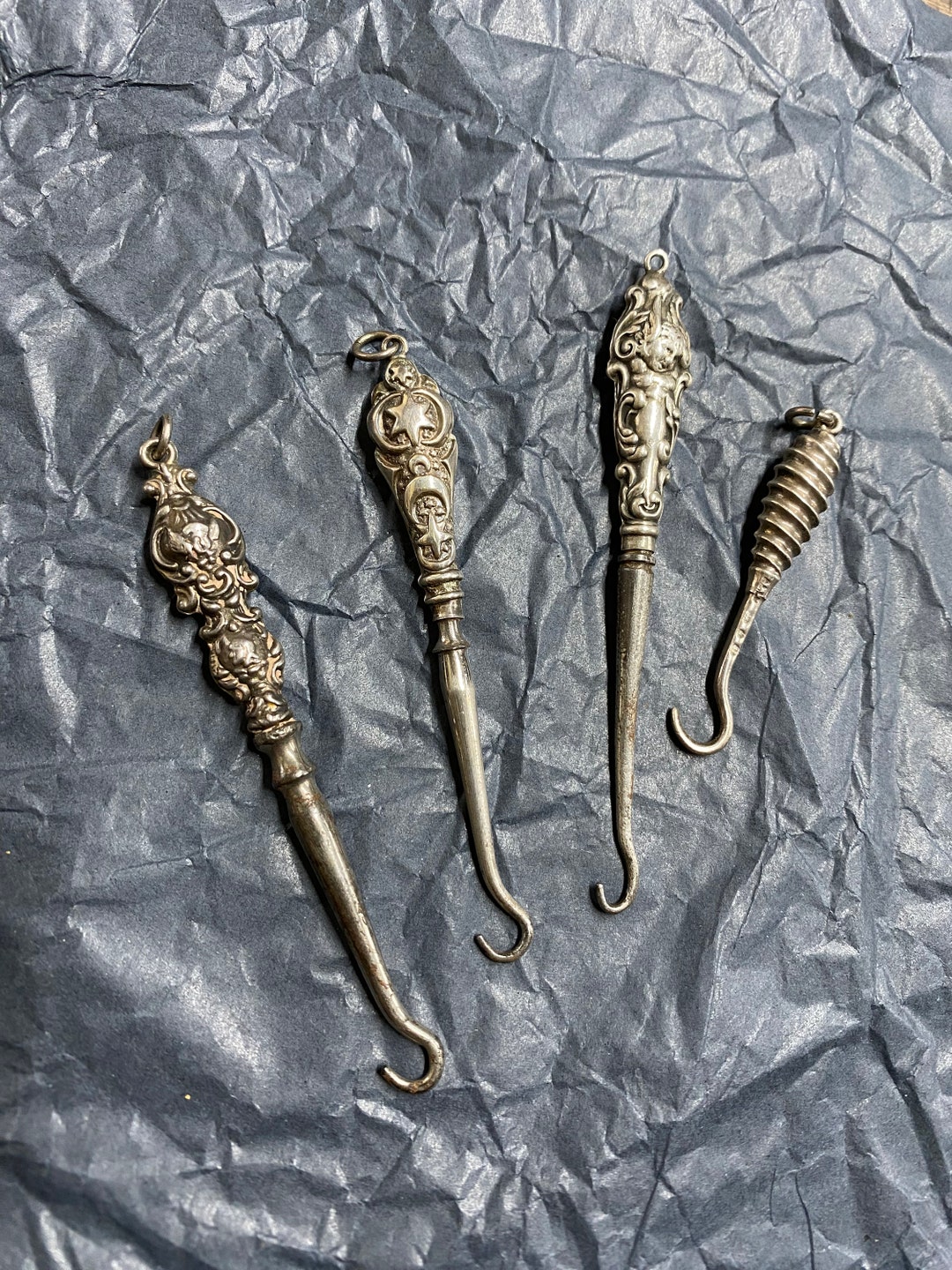 Beautiful Small Chatelaine Button Hook. Priced Individually. Four ...