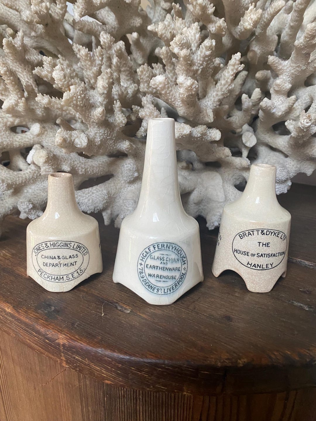 Priced Individually. Three Beautiful “improved” Pie Funnels With Rare ...