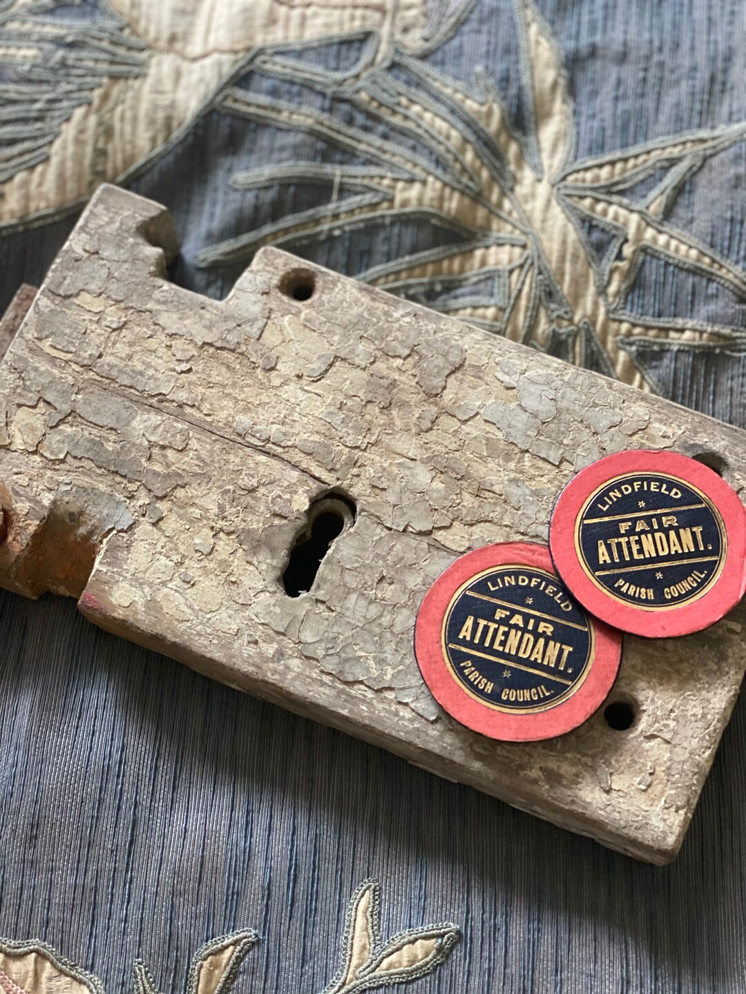 Vintage Fair Attendant Badge. Two Available. Made for Lindfield Fair in ...