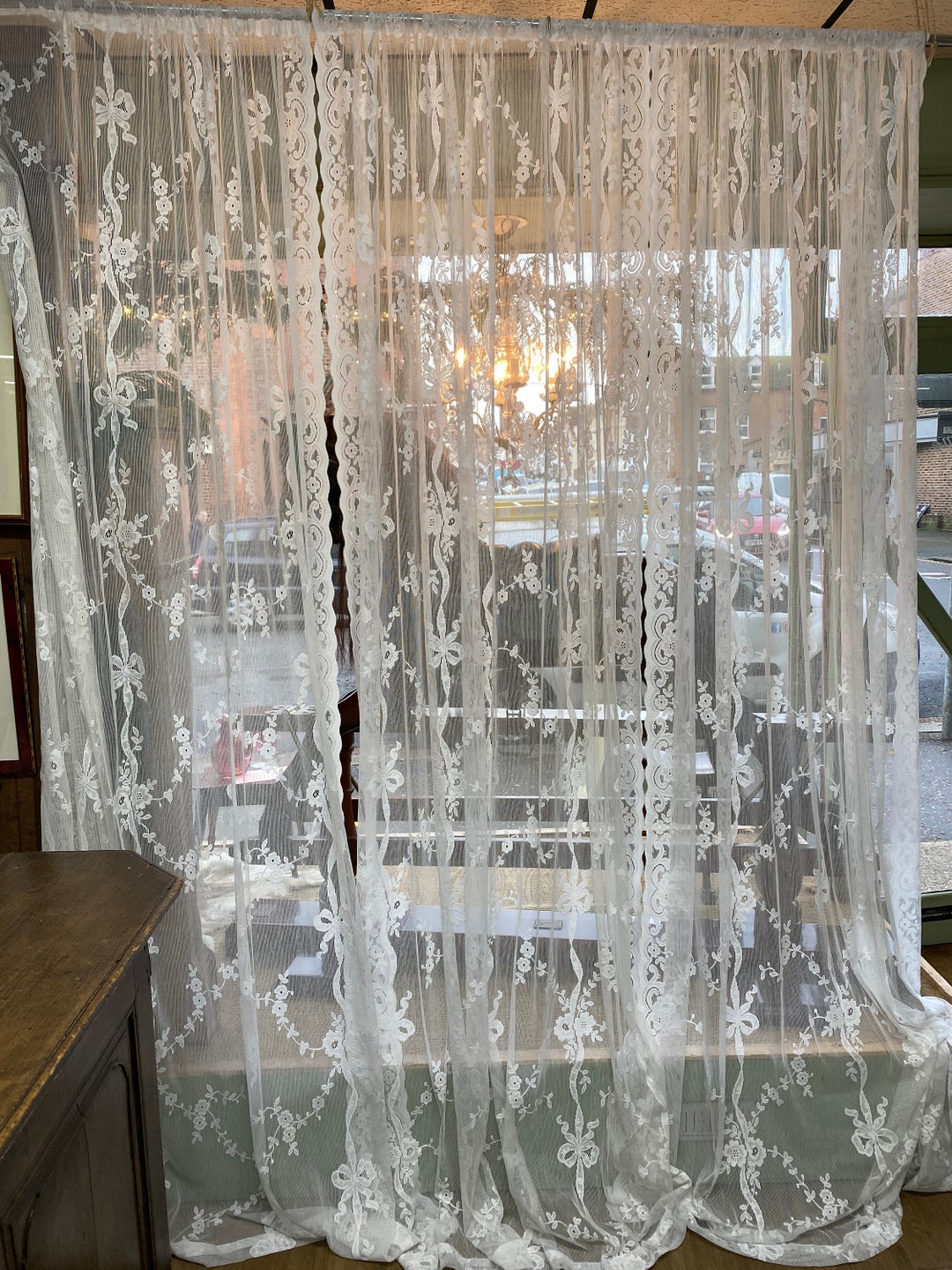 Vintage Net Curtain Panels. Very Pretty. Probably 1950s/60s. - Etsy