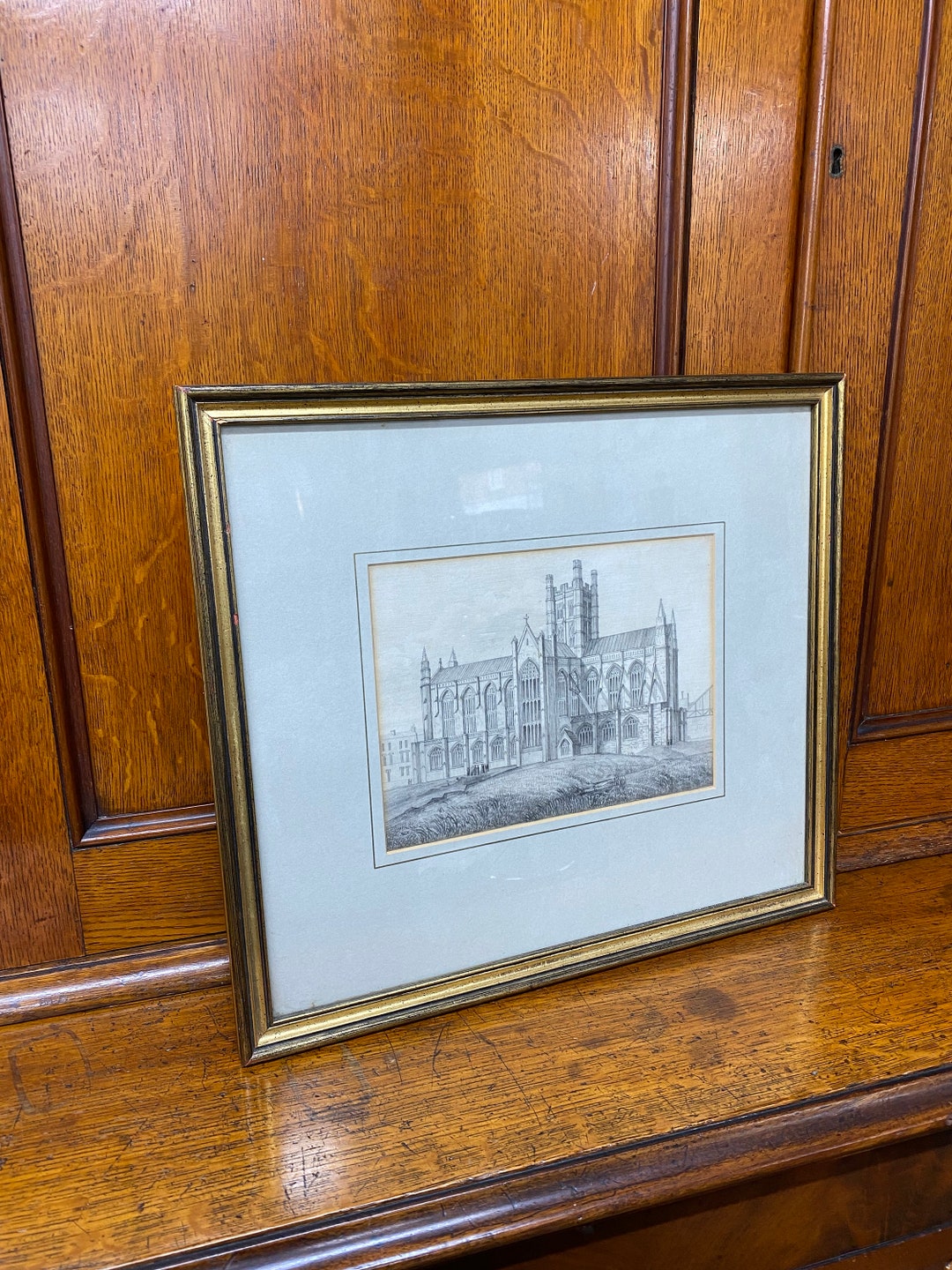 Beautiful Pencil Drawing of Bath Abbey. Nice Intricate Drawing. - Etsy