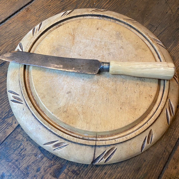 Antique Carved Handle Bread Knives - Etsy