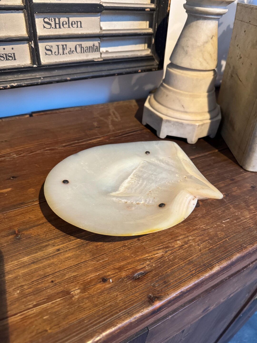 Beautiful 1930s Mother of Pearl Shell Dish With Ball Feet. - Etsy