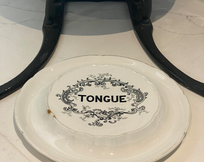 Edwardian Tongue Plate. Early 1900s Keeling and Co Butcher Display ...