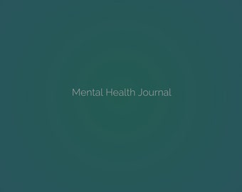 Digital Mental Health Journal Gift Journal/notebook - Etsy