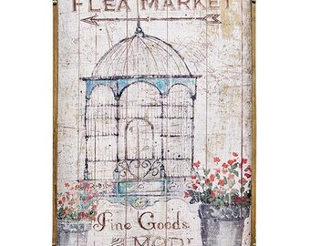 Large Flea Market Sign | Etsy