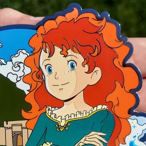 Merida Ghibli Princesses Fantasy Pin Studio Ghibli Pin Merida Pin Bear ...